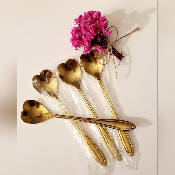 Chelles Boutique | Kitchen | Kitchen Tea Coffee Bar Gold Color Heart ...